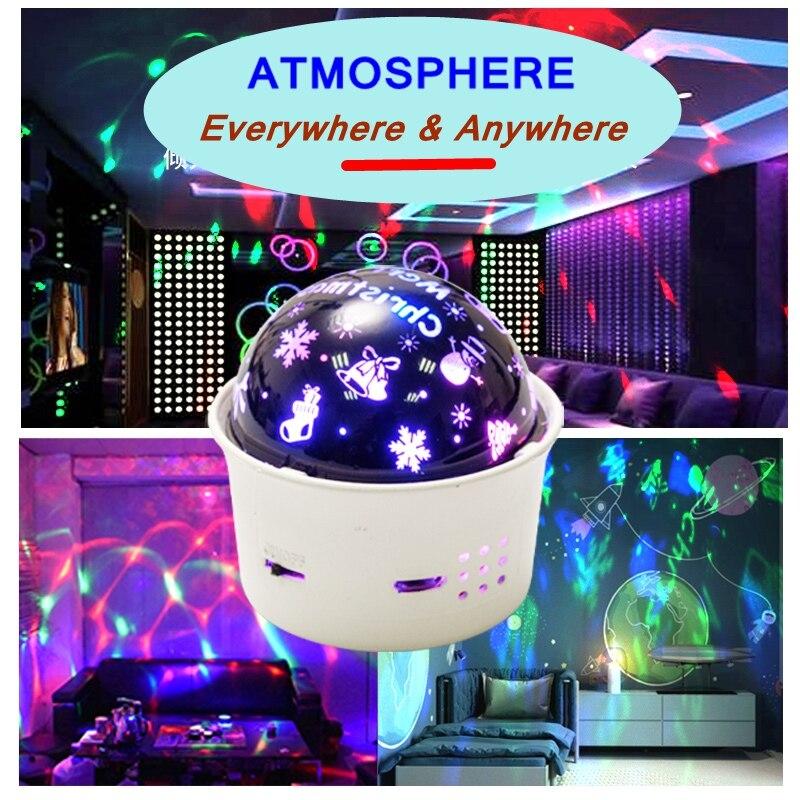 Buy Mini USB Rechargeable Disco Ball Light Music Sensor Activated Party ...