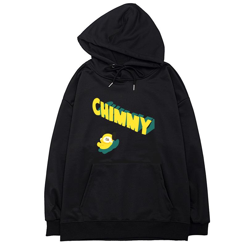 Buy Autumn Bt21 Chimmy Print Unisex Hoodie Drawing Pocket Pullover ...
