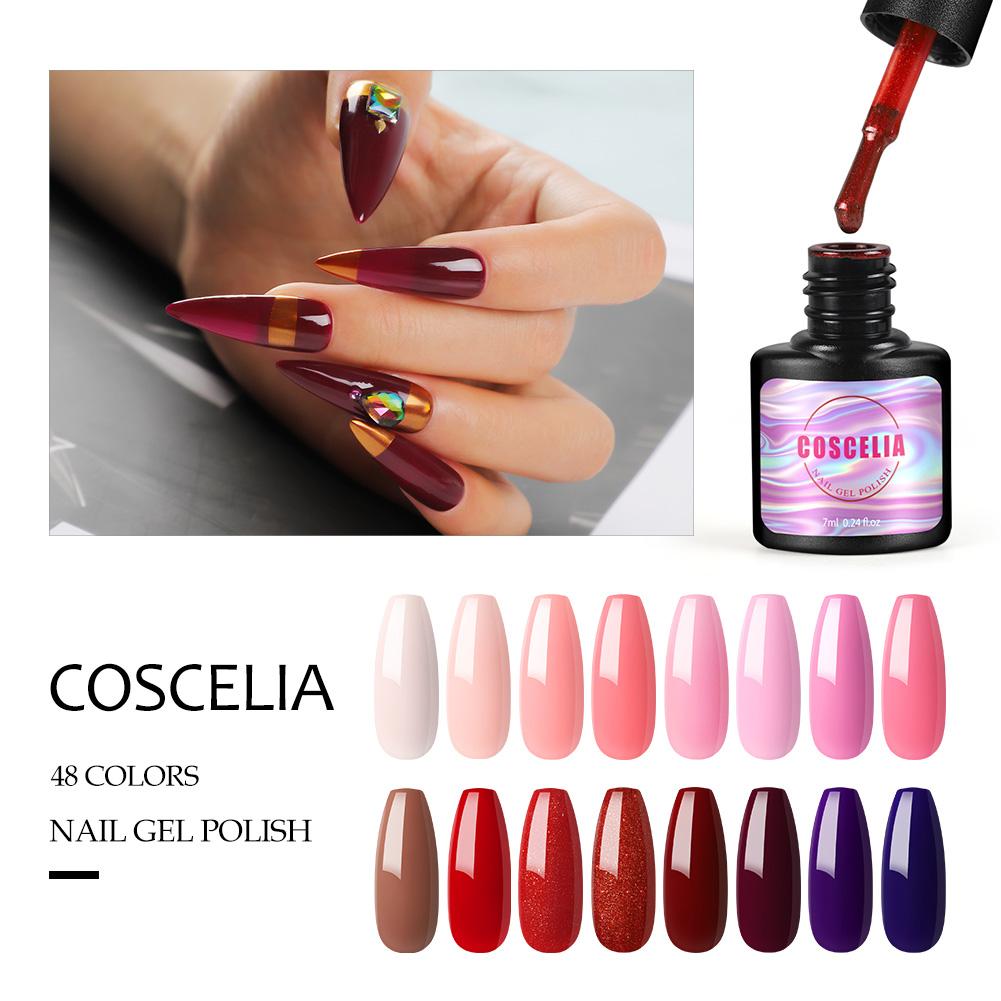 COSCELIA 20 PC/Set Colorful Nail Gel Polish DIY Women Fashion Nail ...
