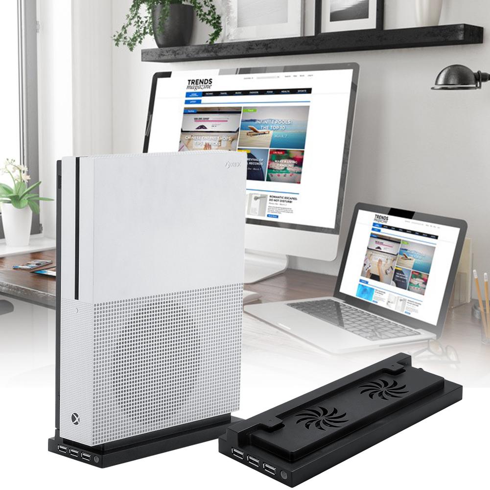Cheap For Xbox One Console Pro Vertical Stand With Cooling Fan Cooler ...
