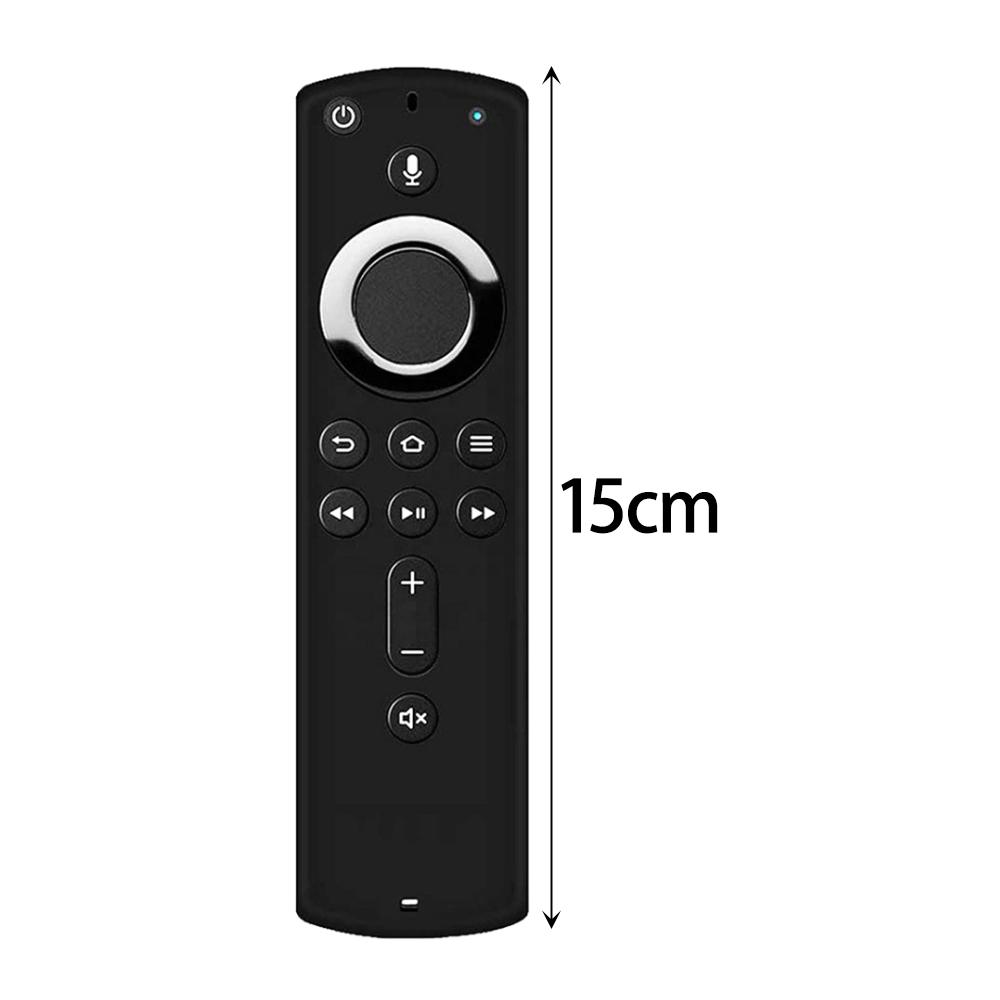 Remote Control Silicone Sleeve Black Remotes Protective Case Cover Skin ...