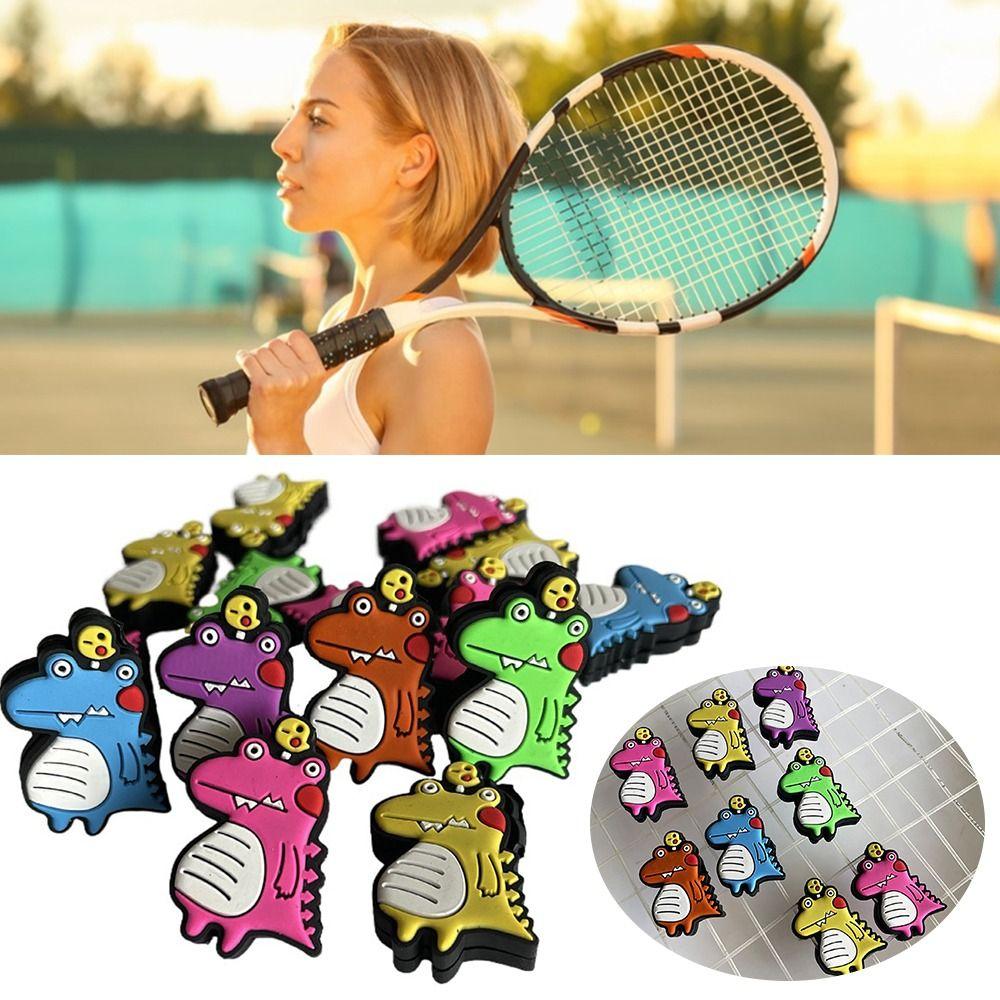Buy Anti-vibration Cartoon Dinosaur Racquet Silicone Damper Tennis ...