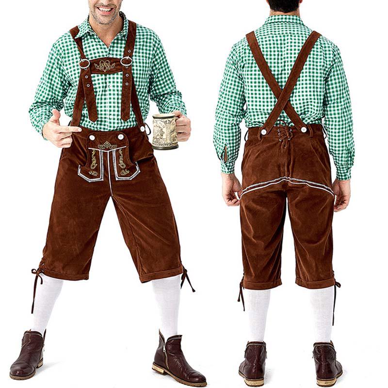 Buy Oktoberfest Overalls German Beer Festival Costume Classic For Men ...