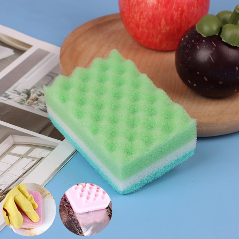Buy Household Cleaning Pad Dishwashing Sponge Scouring Pad Kitchen ...