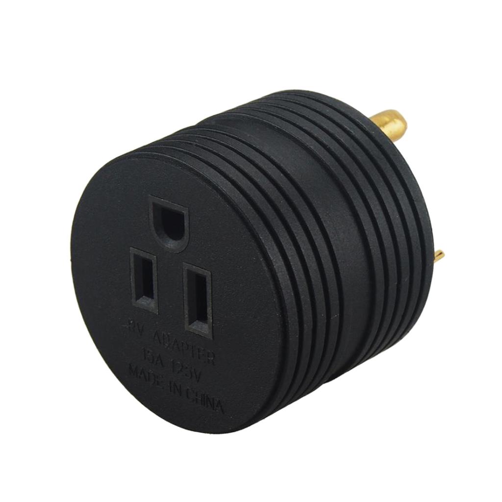Buy Black TT 30P Male 30Amp Generator Plug To 5 15R 15A Female Adapter ...