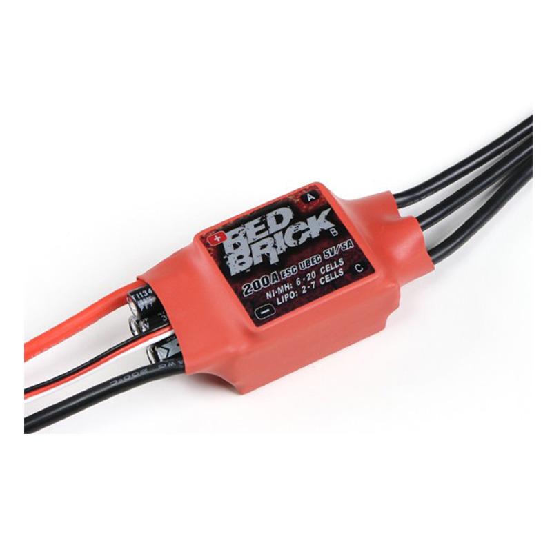 Buy 1pcs Red Brick 50A/70A/80A/100A/125A/200A Brushless ESC Electronic Speed Controller 5V/3A 5V ...