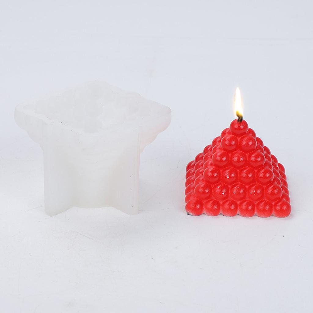 Buy Bubble Candle Mold Pyramid Silicone Mold for Making Candle Plaster ...