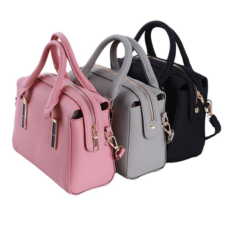 Buy One-Shoulder Handbags Solid Color Fashion PU Women Bag Ladies ...