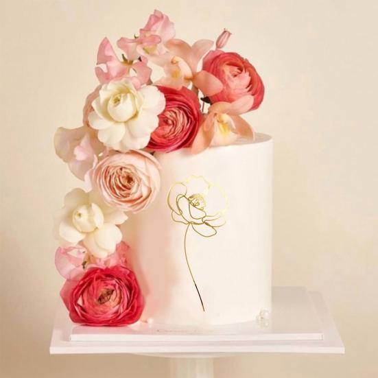 Köp Ornamental Lightweight Excellent Safe Tulip Lines Flower Cake ...