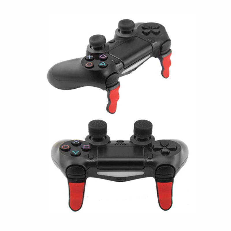 2Pcs Non-slip Bent L2 R2 Extended Triggers Buttons for PlayStation 4 ...
