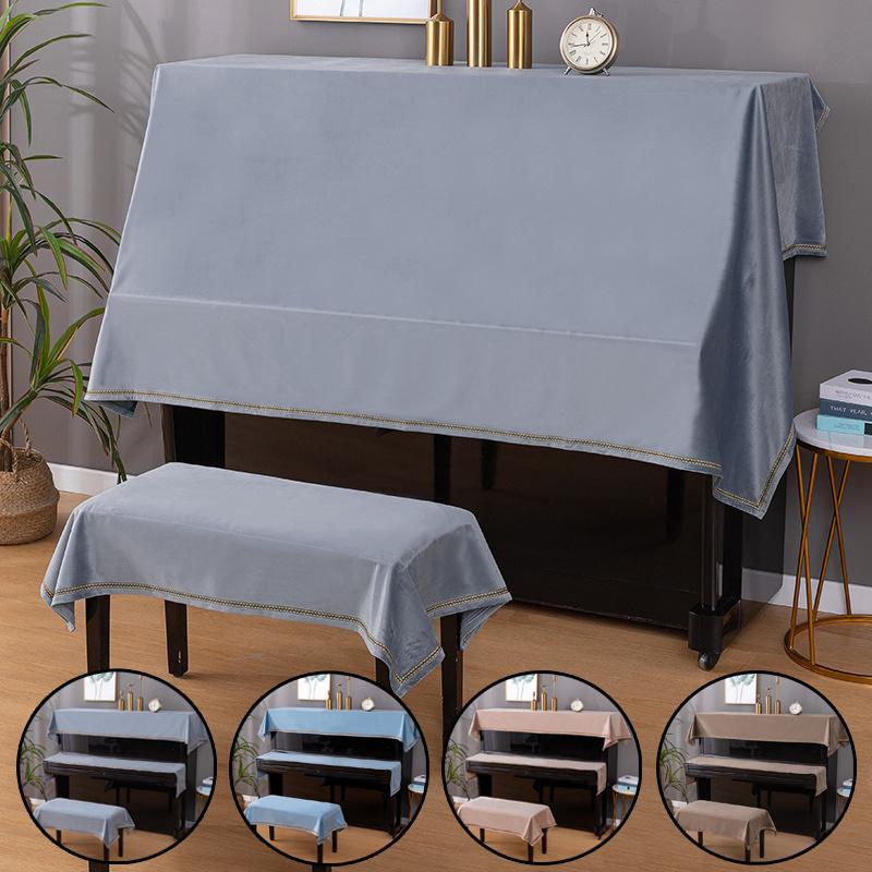 Half Piano Cover with Stool Cover Style Contains Romantic Natural ...