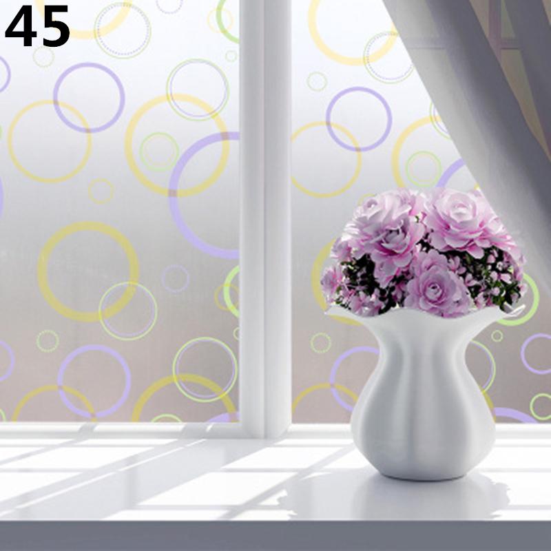 45*100cm Waterproof Frosted Privacy Bathroom Window Glass Film Stickers ...