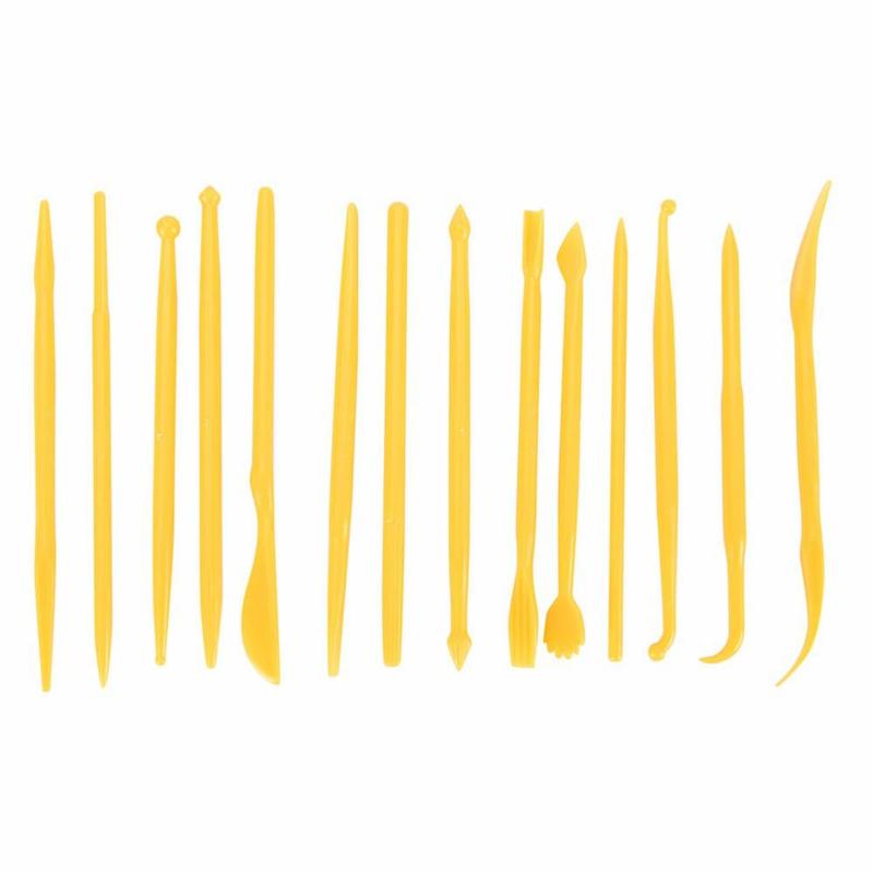 Buy 14pcs/set Diy Flower Modeling Craft Clay Tool Cake Cutter Engraved ...