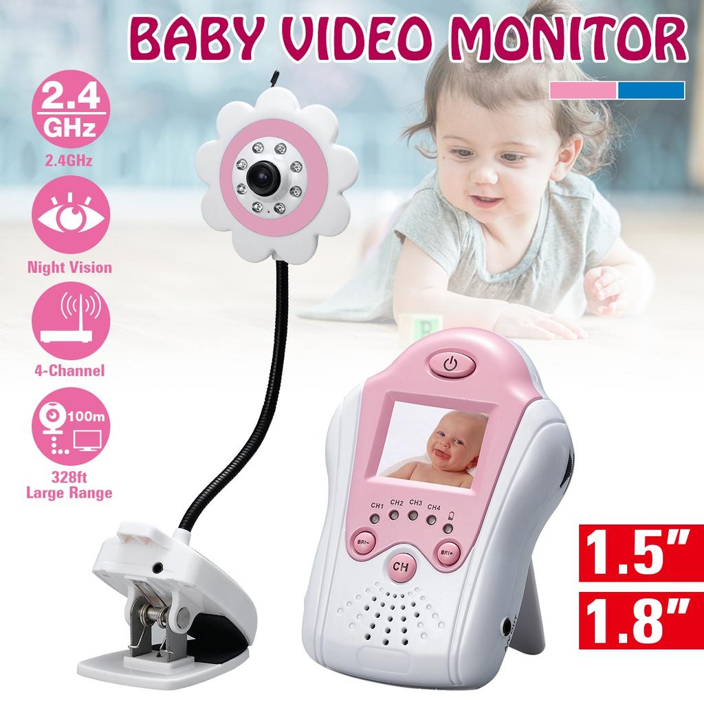 Buy 1.5"/1.8" LCD Wireless Video Baby Monitor Nanny Security Camera ...