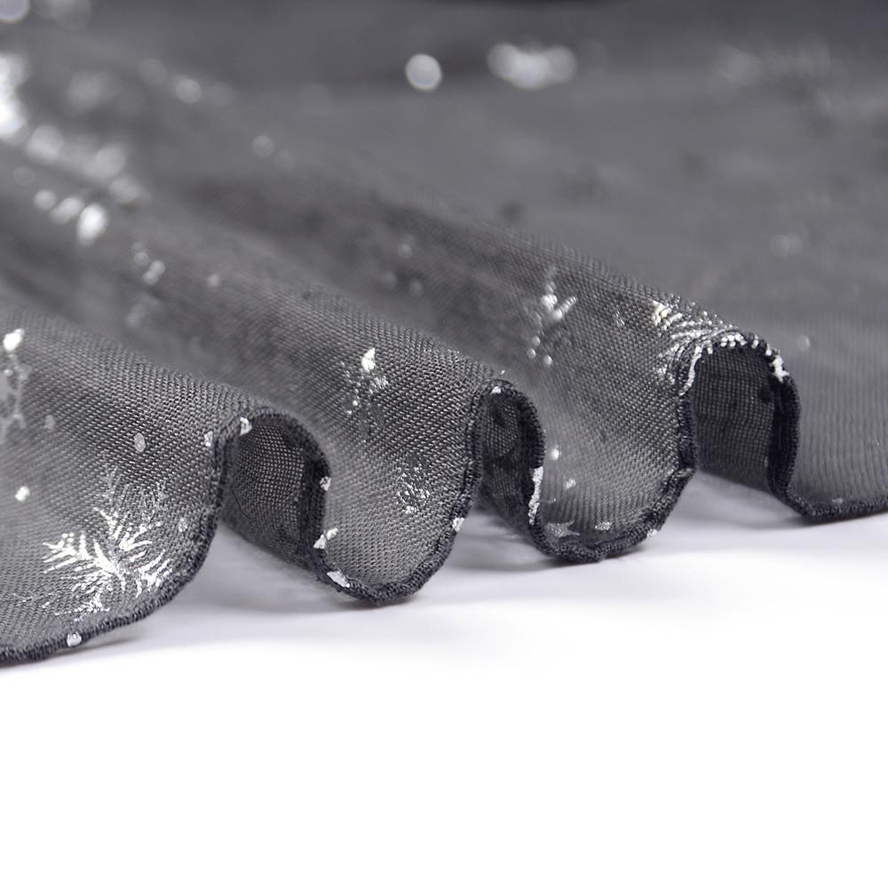 Buy Women Silver Snowflake Scarves Autumn Winter Shawl Wraps Neck ...