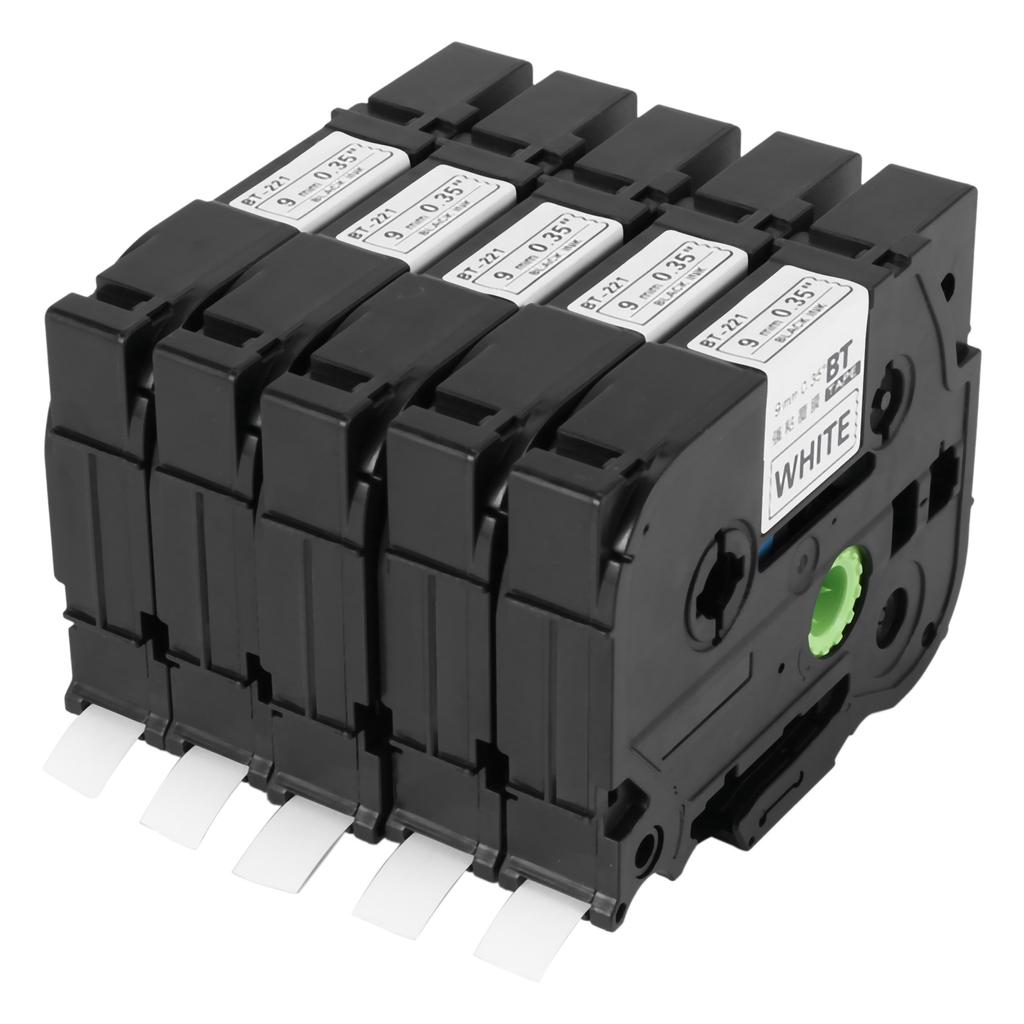 5 Adet Tze-221 9Mm Siyah Beyaz Tze221 Tz221 Tze 221 Bant Brother P ...