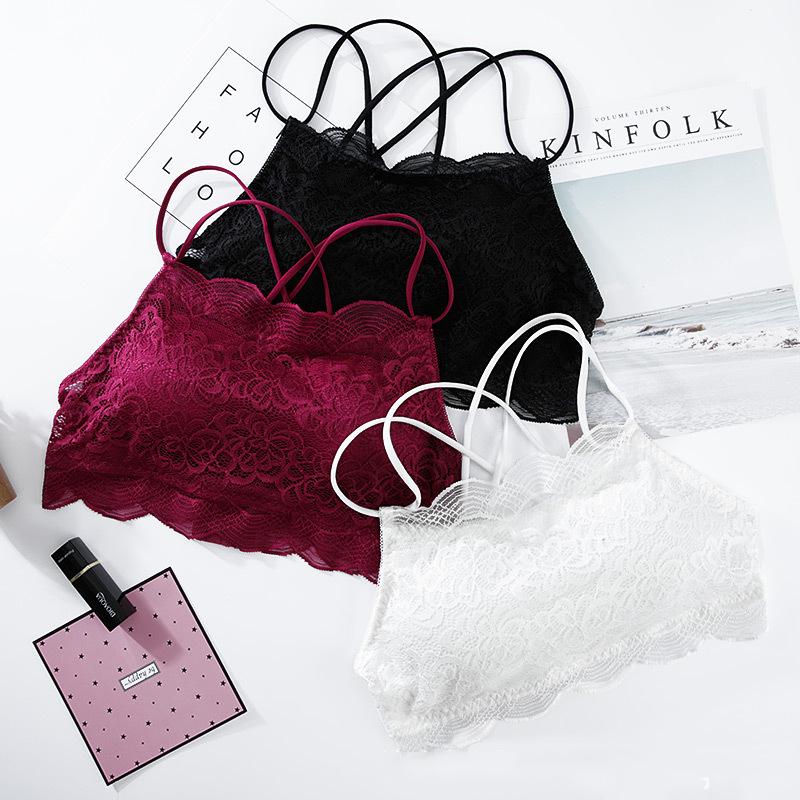 Buy Sexy Womens Bandage Lace Boob Tube Top Sexy Underwear Bandeau Bra