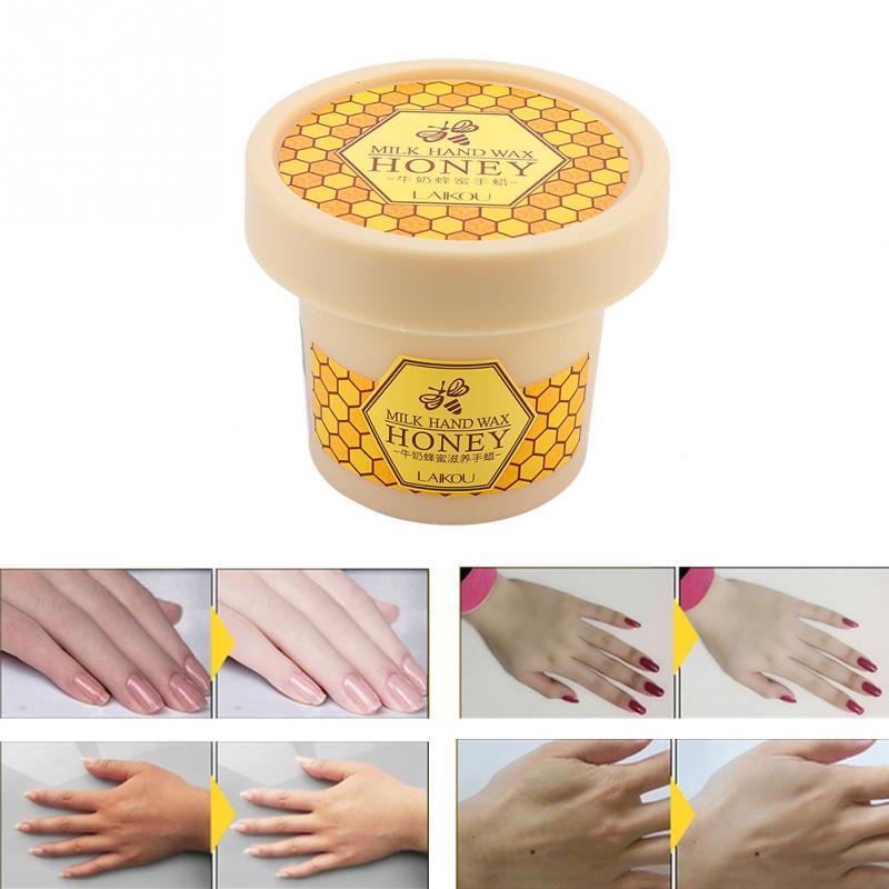 Buy 120g Milk Honey Hand Mask Wax Exfoliating Whitening Moisturizing ...