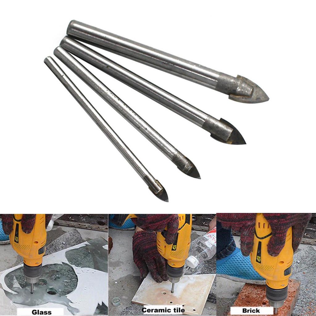 Buy Set Glass Marble Porcelain Spear Head Ceramic Tile Drill Bit 4/6/8 ...