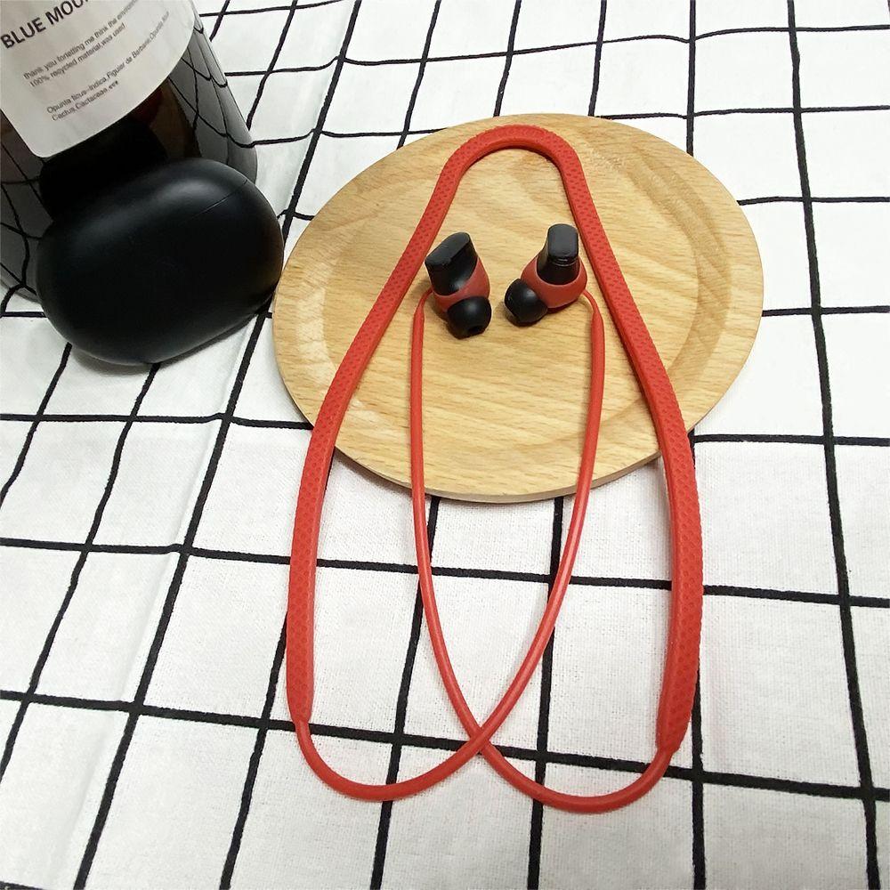 Fashion Headphone Cord Neck Strap Hanging Silicone Anti-Lost Earphone ...