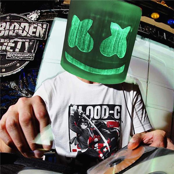 Buy DJ Led Mask Music Festival Full Head Helmets Latex Mask DJ Helmet ...