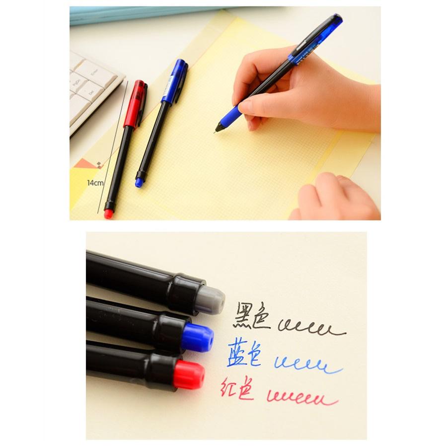 3pcs Super Gel Pen Ballpoint Black Blue Red Color Ink Roller Ball Pens ...