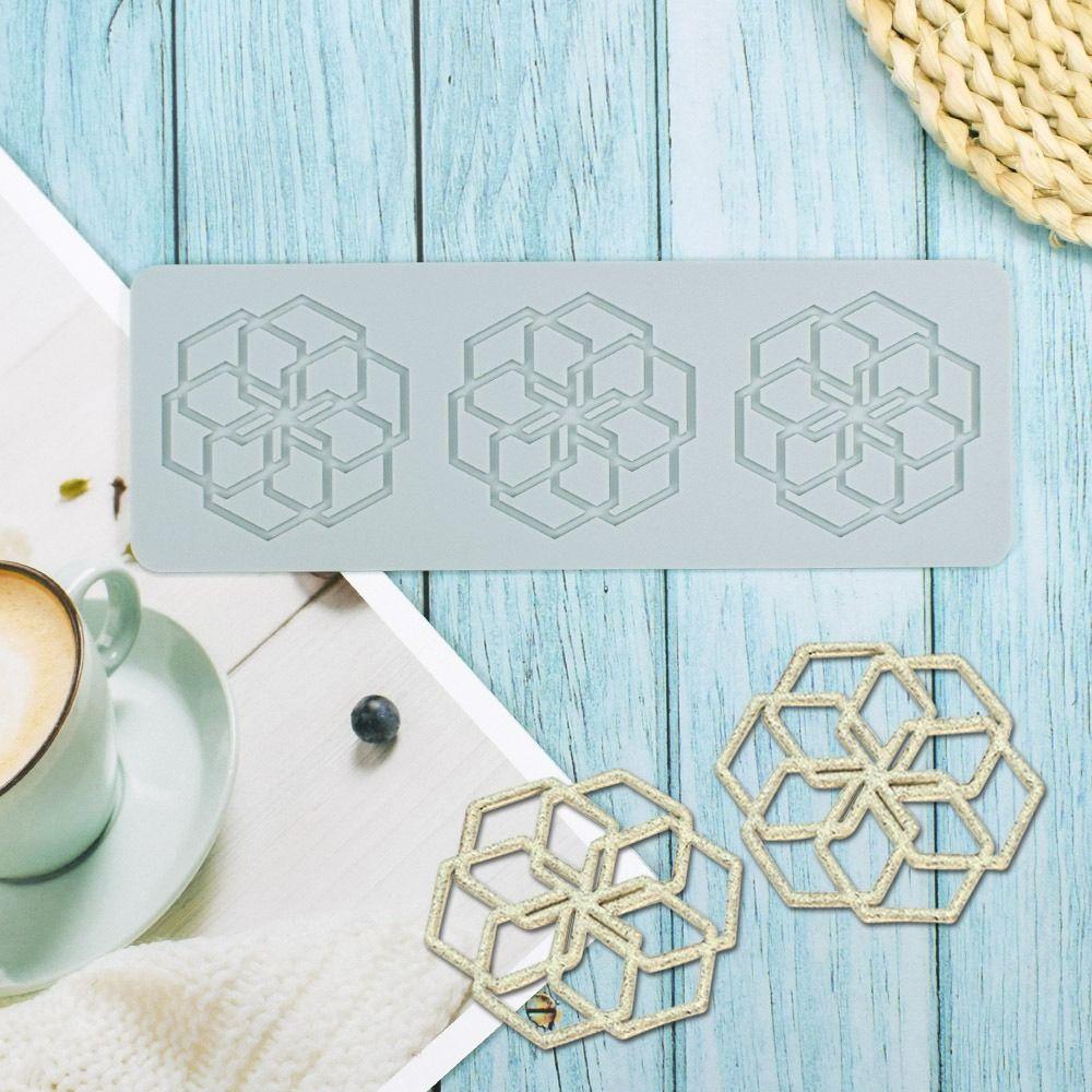 Buy Border Decoration Fondant Mold Geometric Pattern Design Cake Lace ...
