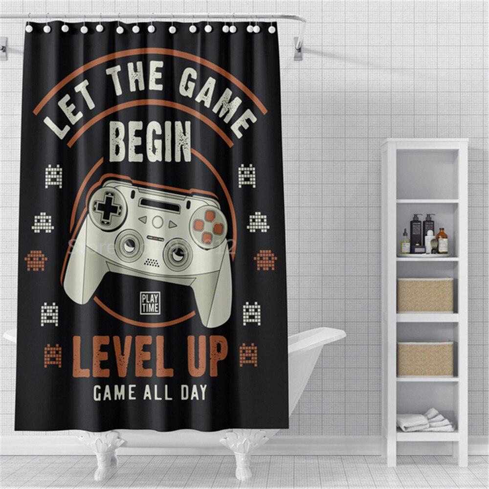 Satın alın Gamepad Bathroom Shower Curtain Console Gamer Waterproof ...