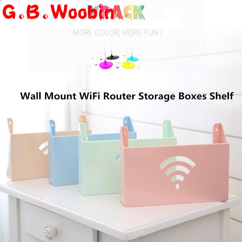 Small Size Wall Mount WiFi Router Storage Boxes Shelf-buy at a low ...