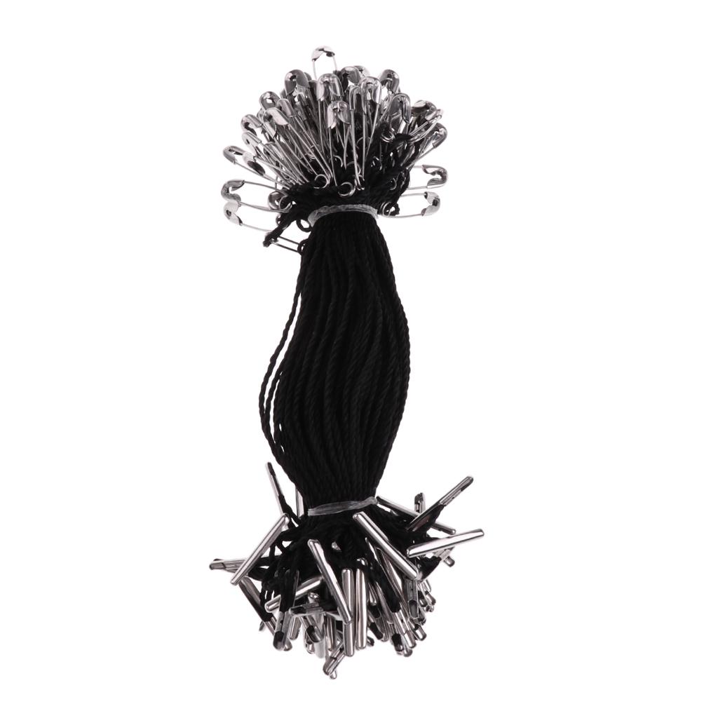 Buy 200 Pcs Eco-friendly Cotton Tag Pin Fasteners for Shops 10cm Silver ...