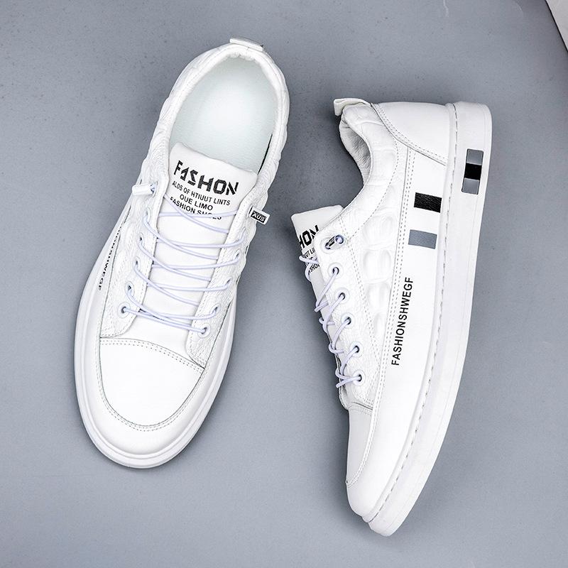 Buy Spring White Shoes Male Students Breathable Casual Canvas Shoes ...