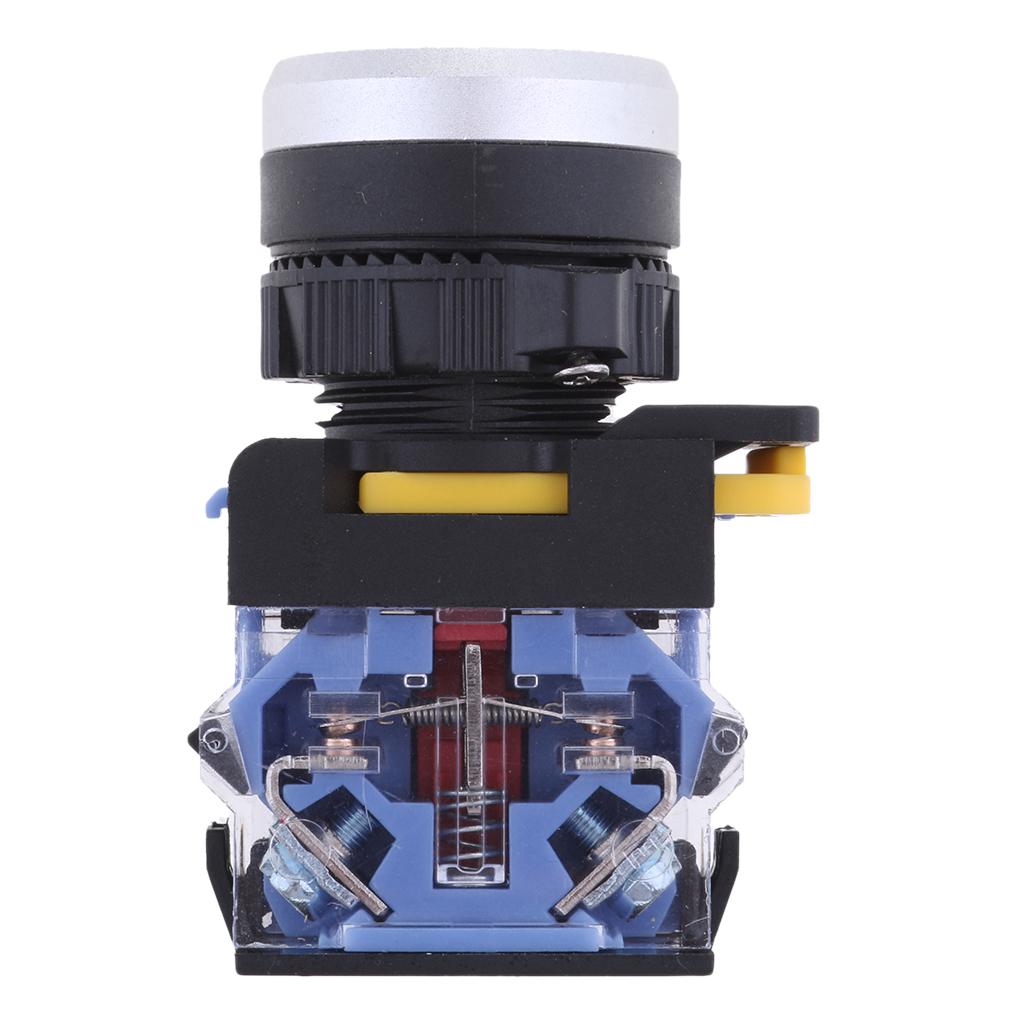 Self Locking Latching Push Button Switch 29mm Mounting Waterproof Red ...