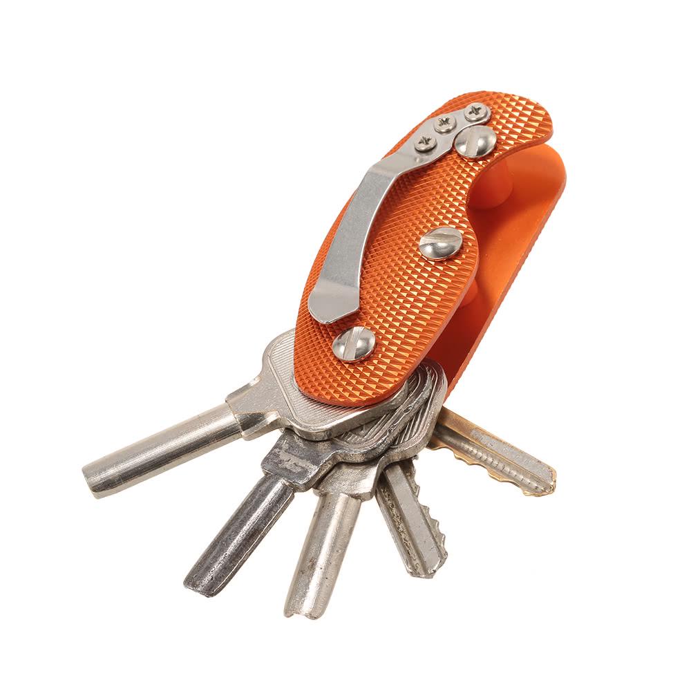 Compact Aluminum Alloy Key Holder Key Organizer Clip Folder Multi-Use ...
