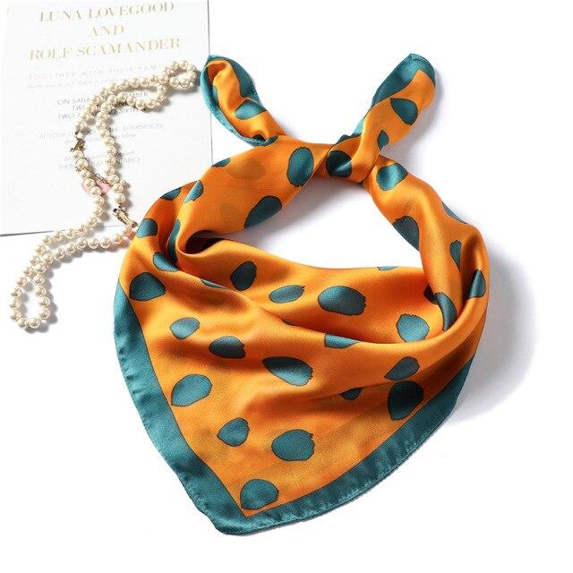 Cheap New Silk Scarf Women 2021 Simple Style Neck Scarves Office Lady ...