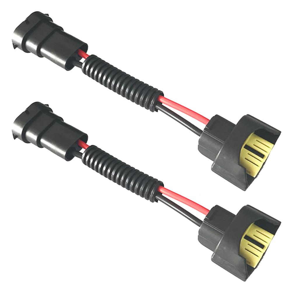 2pcs Car LED HID Halogen Lamp Socket Harness Headlight Connector Plug ...