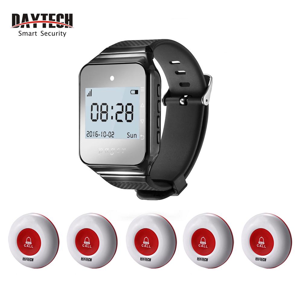 Buy DAYTECH Wireless Nurse Calling System Smart Restaurant Pager Call for Waiter Remote Call ...