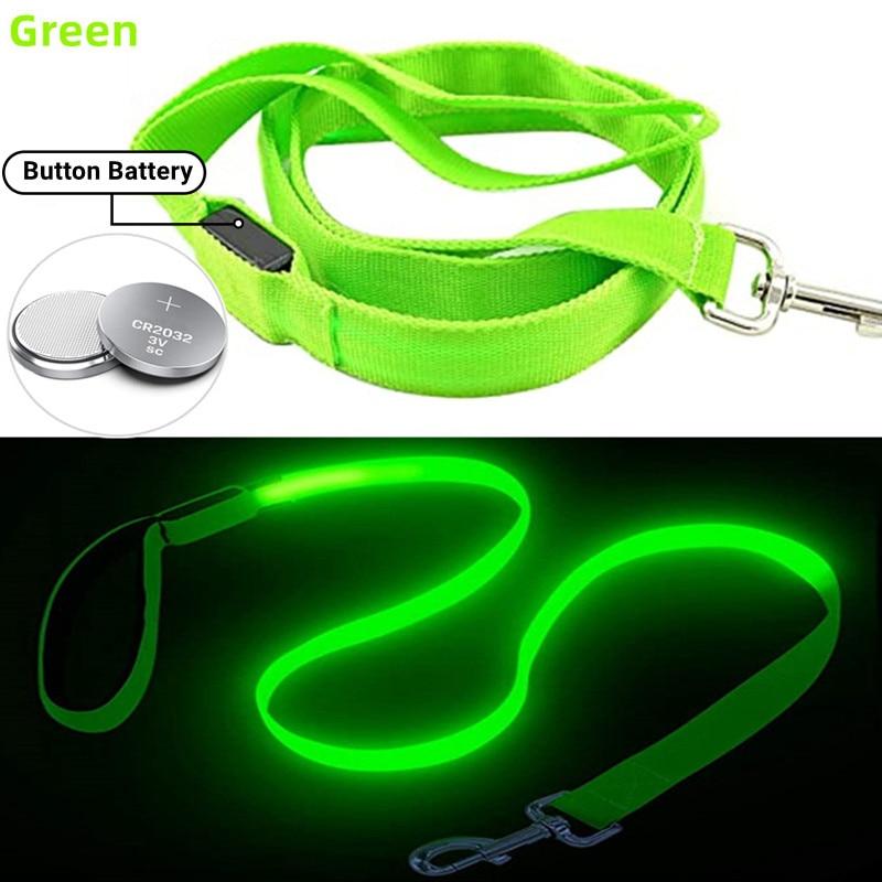 Cheap LED Glowing Pet Leashes Rechargeable Luminous Adjustable Outdoor ...