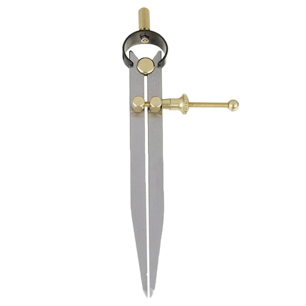 Buy Adjustable Lockable Steel Divider Wing Leather Compass 75mm at ...