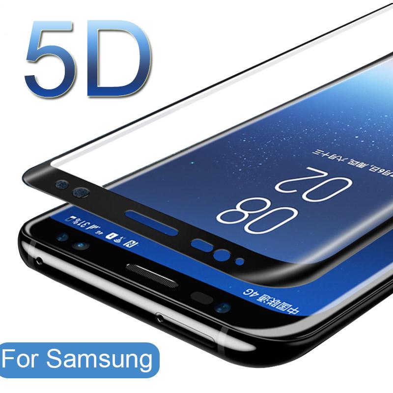 Buy 5D Curved Edge Screen Protector Glass For Samsung Galaxy S9 S8 S7 ...