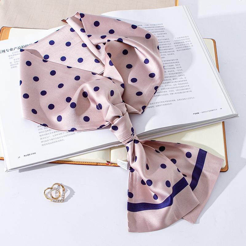 Fashion Polka Dot Print Scarf Small Scarf Silk Scarf Headband uygun ...
