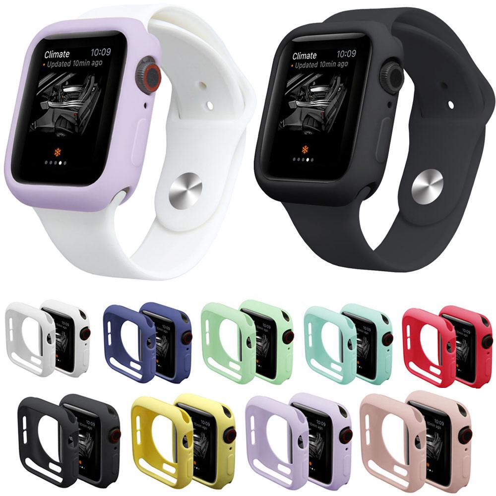 Buy 9 Color Watch Case for IWatch Series 5 4 Drop Resistant Soft TPU ...