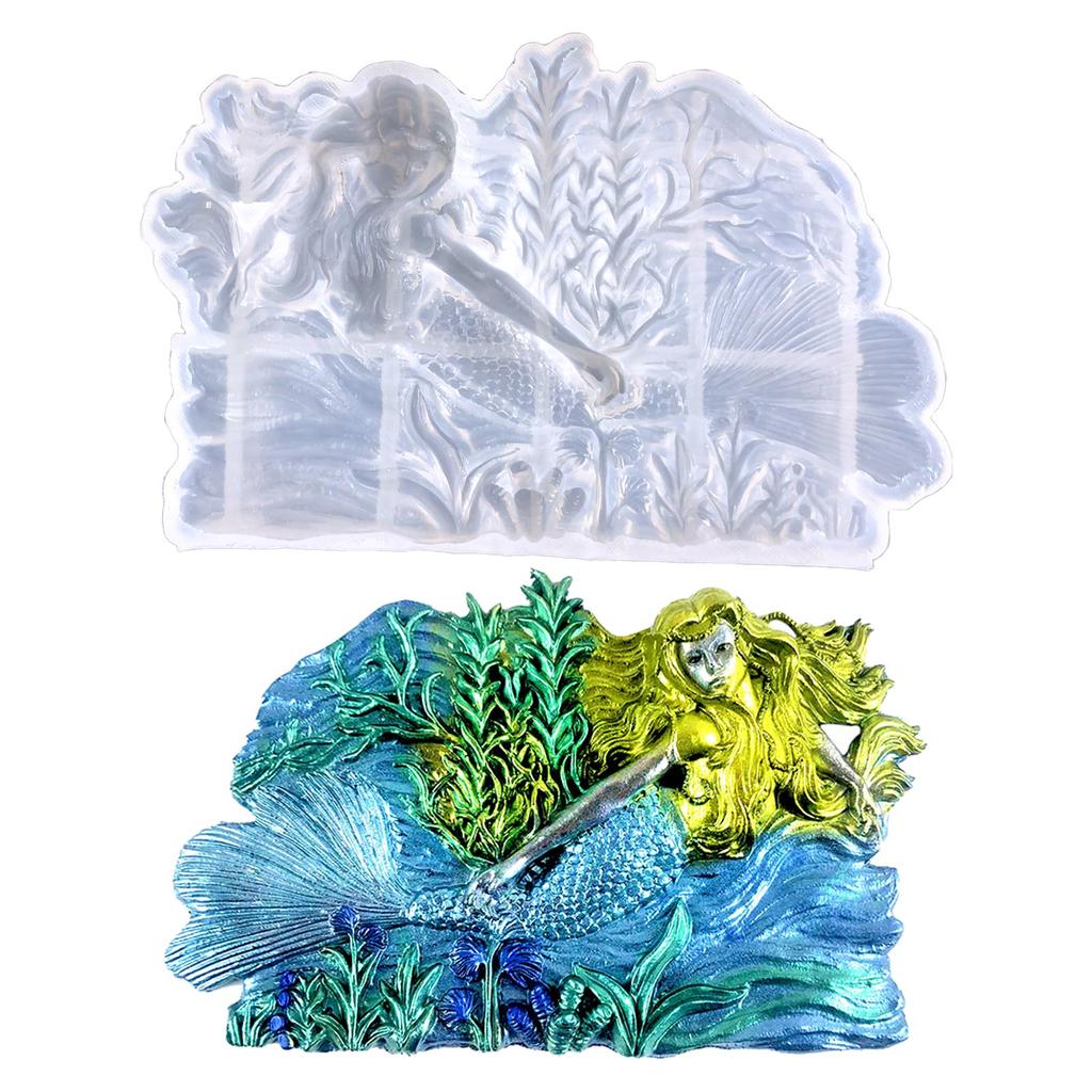 Cheap Mermaid Resin Mold Wall-Hanging-Resin Silicone Mold Cabinets ...