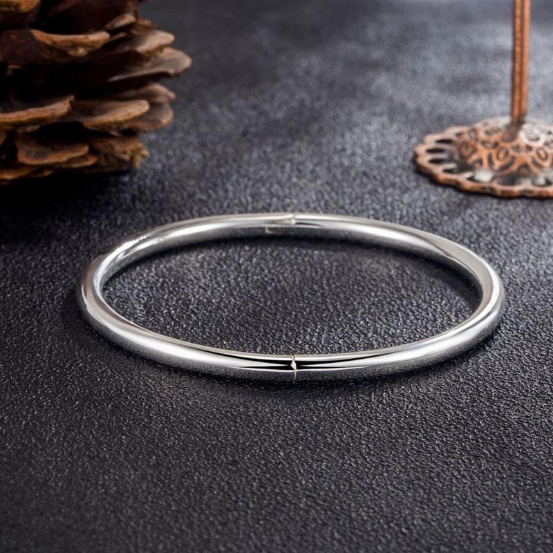 Satın alın New S925 Stamp Silver Women Bangle Classic Personality Open ...