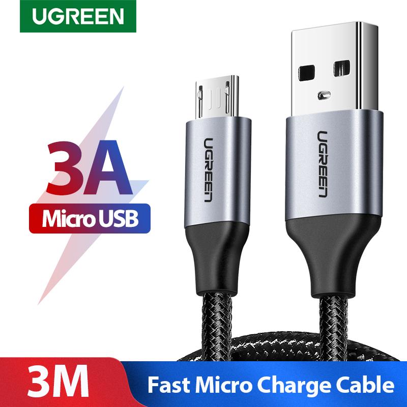 Buy Ugreen Micro USB Cable 3A Nylon Fast Charging USB Type C Cable for ...