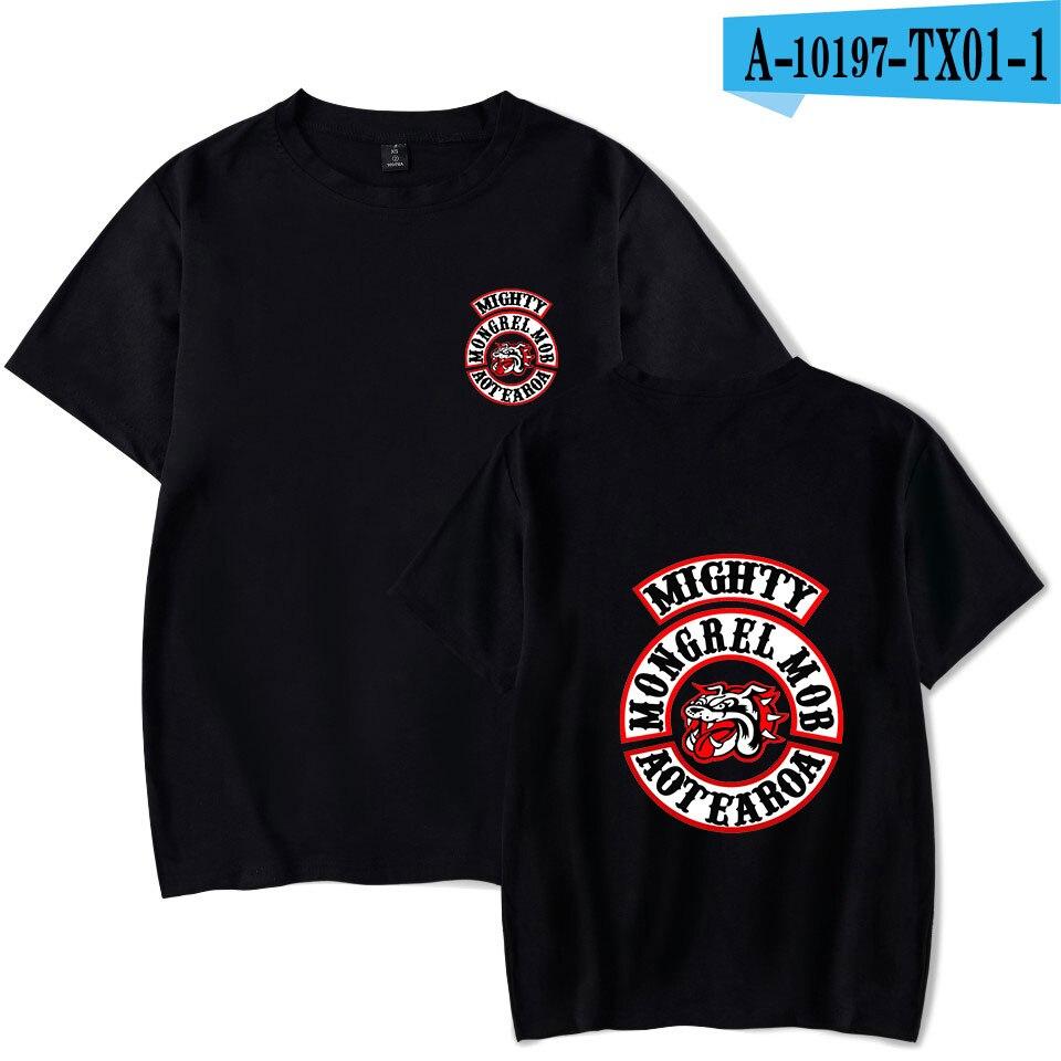 Buy Mongrel Mob Summer Cool Short Sleeve Harajuku T-shirts Women/men ...