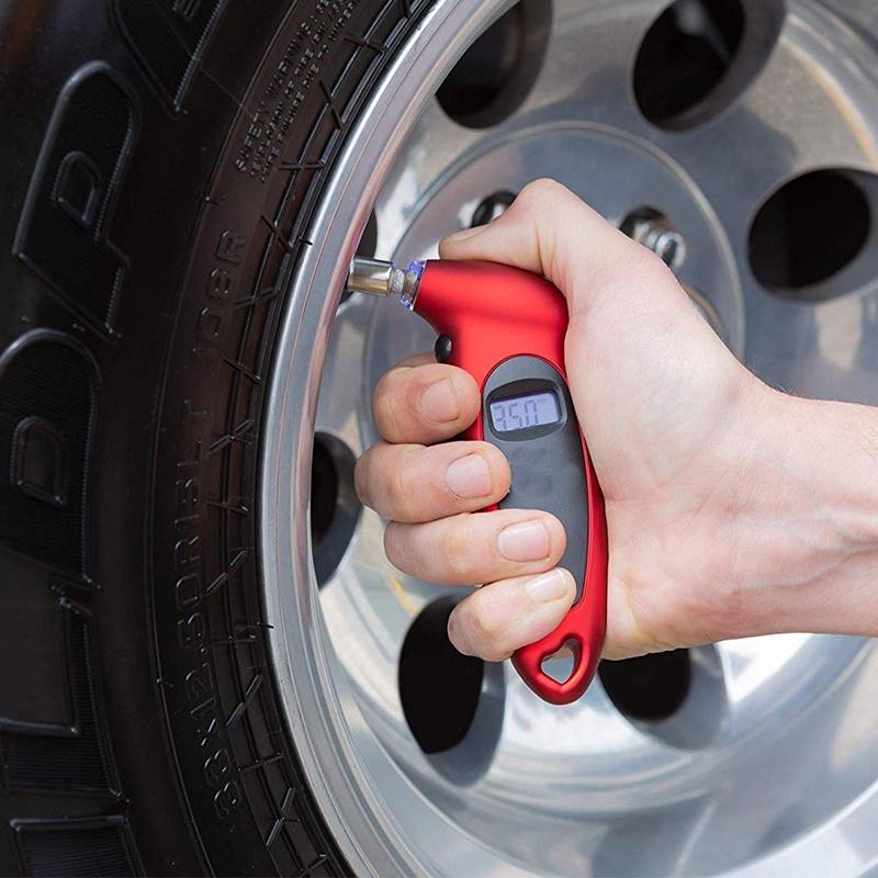 Buy Portable Car High Precision Tire Pressure Gauge Liquid Crystal ...