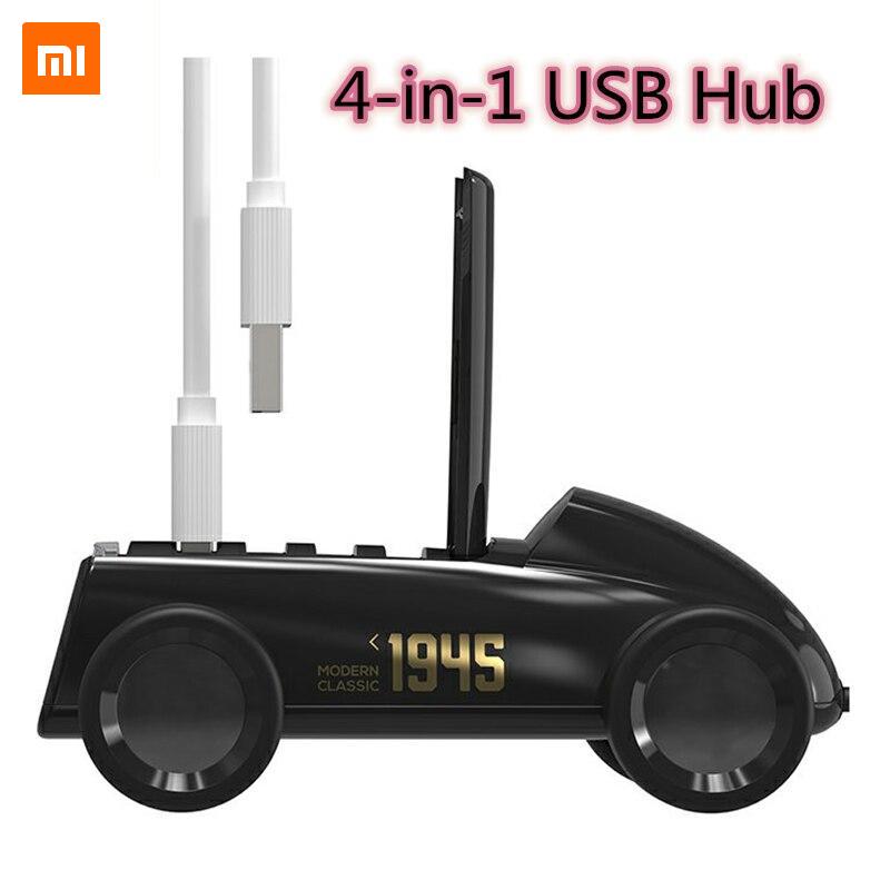 Buy Youpin Retro Toy Car USB 2.0 Splitter One Drag Four Transfer Hub ...