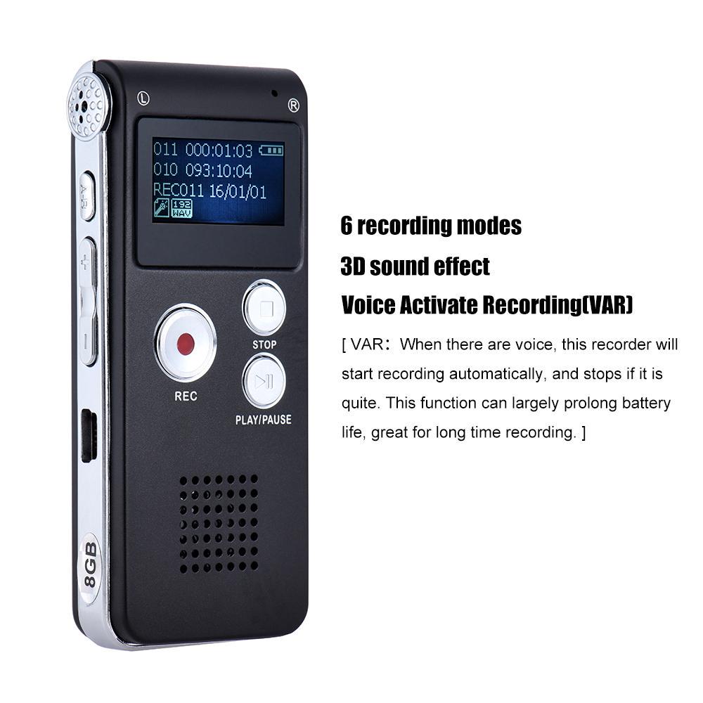 Buy 8 GB Voice Recorder USB Dictaphone Digital Audio Voice Recorder ...