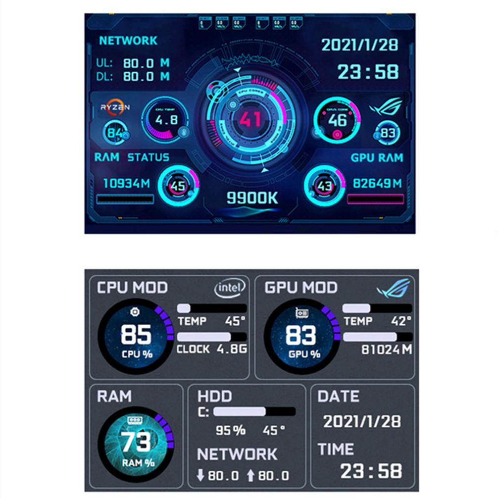 Buy 3.5-inch Computer Small Secondary Screen IPS Full Viewing Angle USB ...