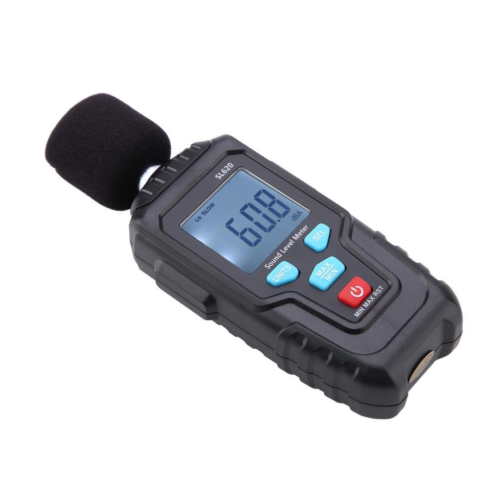 MESTEK SL620 LCD Sound Level Meter Logger 30-135dB Noise Measurement ...